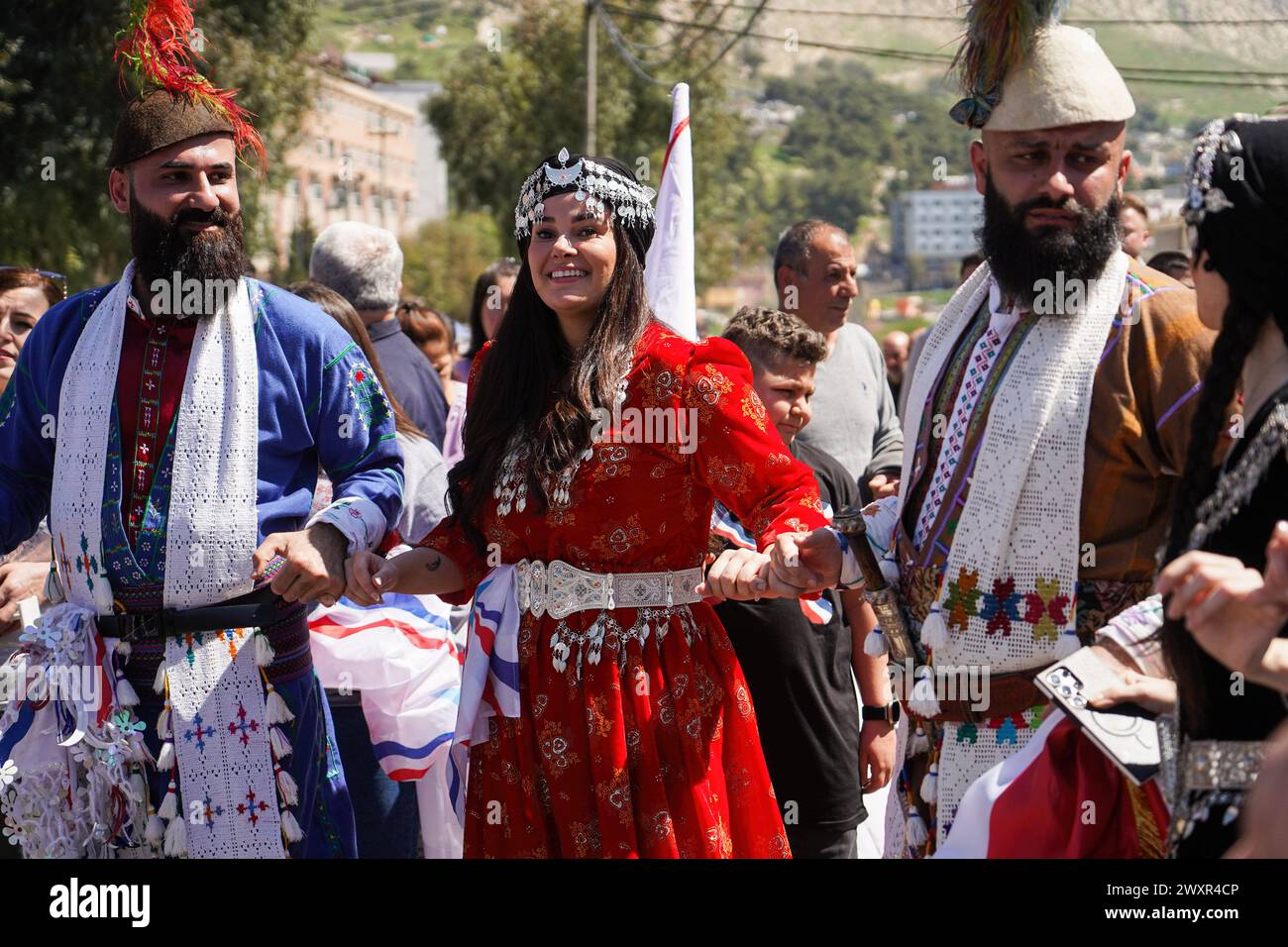 Assyrian flags hi-res stock photography and images - Alamy