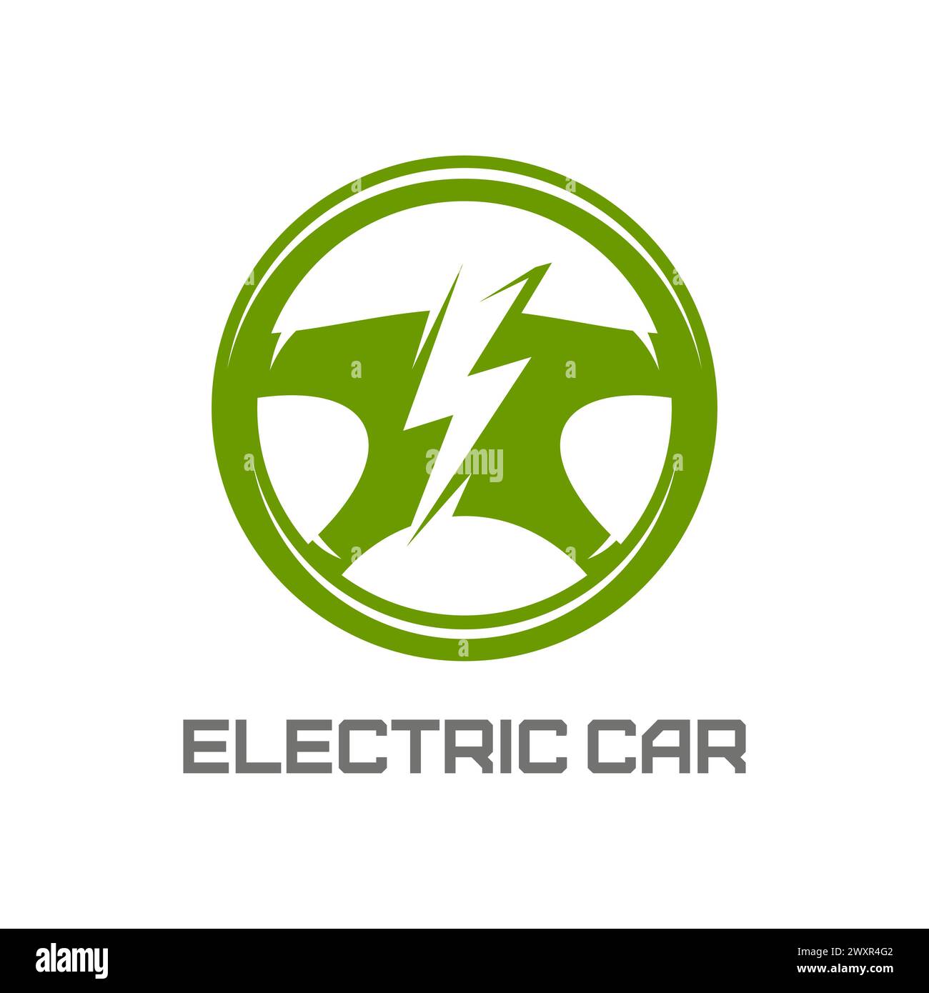 Drive steering wheel icon. Tech and safe drive, driving school and ...