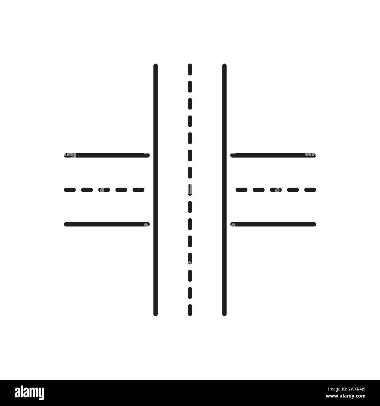 Interchange lane Cut Out Stock Images & Pictures - Alamy