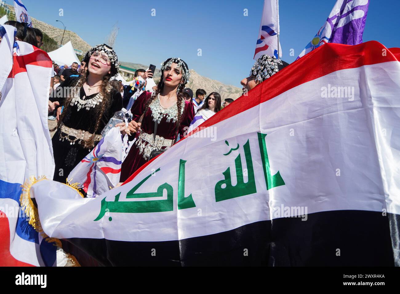 Assyrian flags hi-res stock photography and images - Alamy