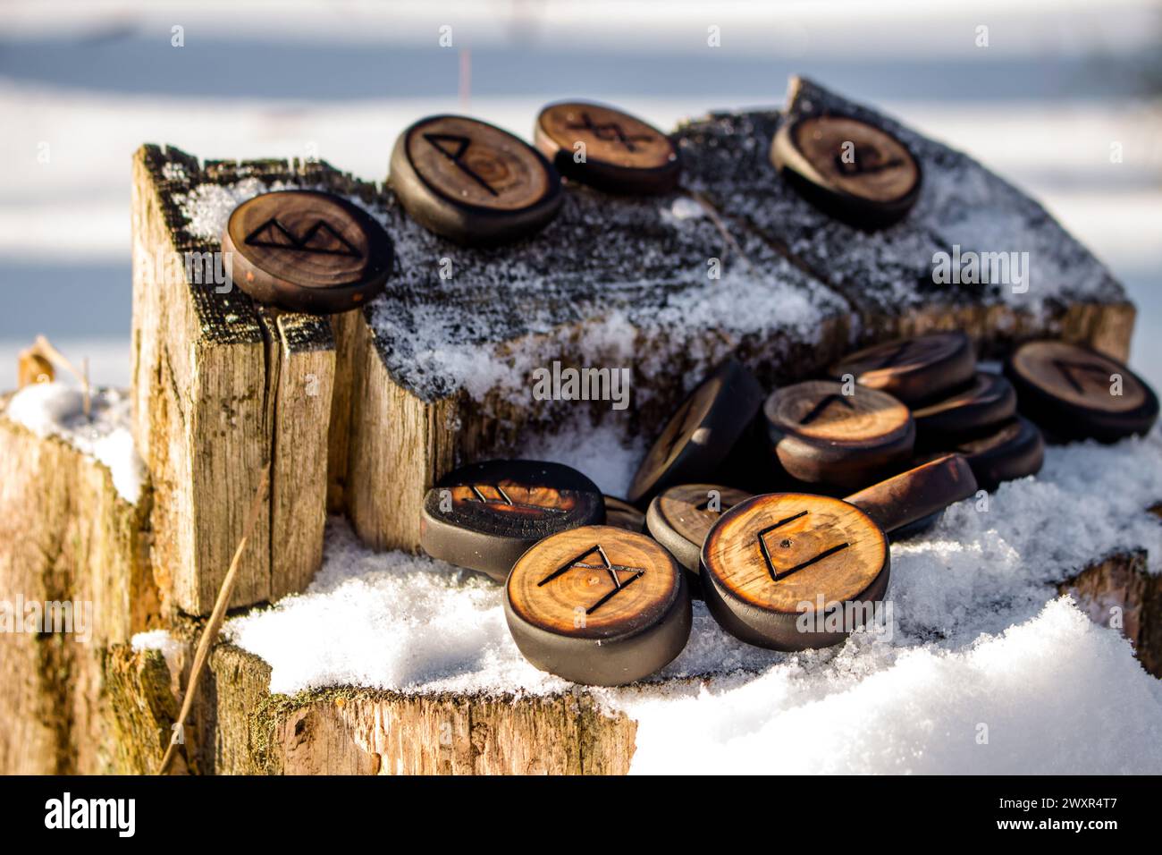 Elder futhark runes hi-res stock photography and images - Alamy