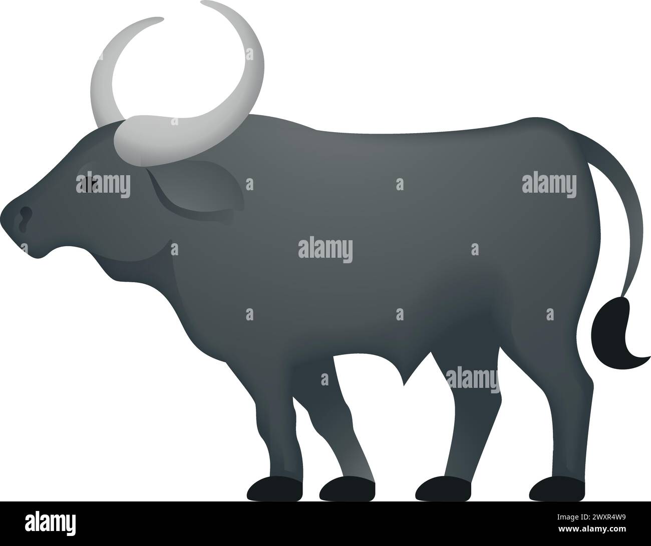 Water buffalo Stock Vector Images - Alamy