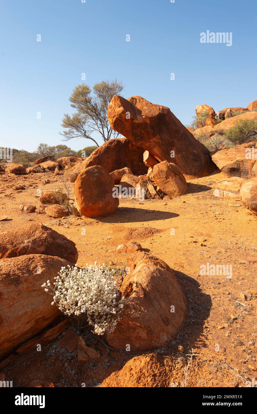 Scenic view of The Granites, a popular tourist attraction at Peace ...