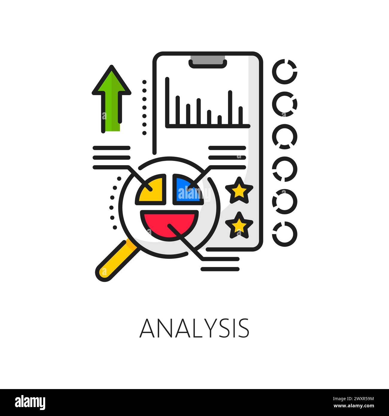 Web App Development Icon Of Analysis And Optimization Of Mobile