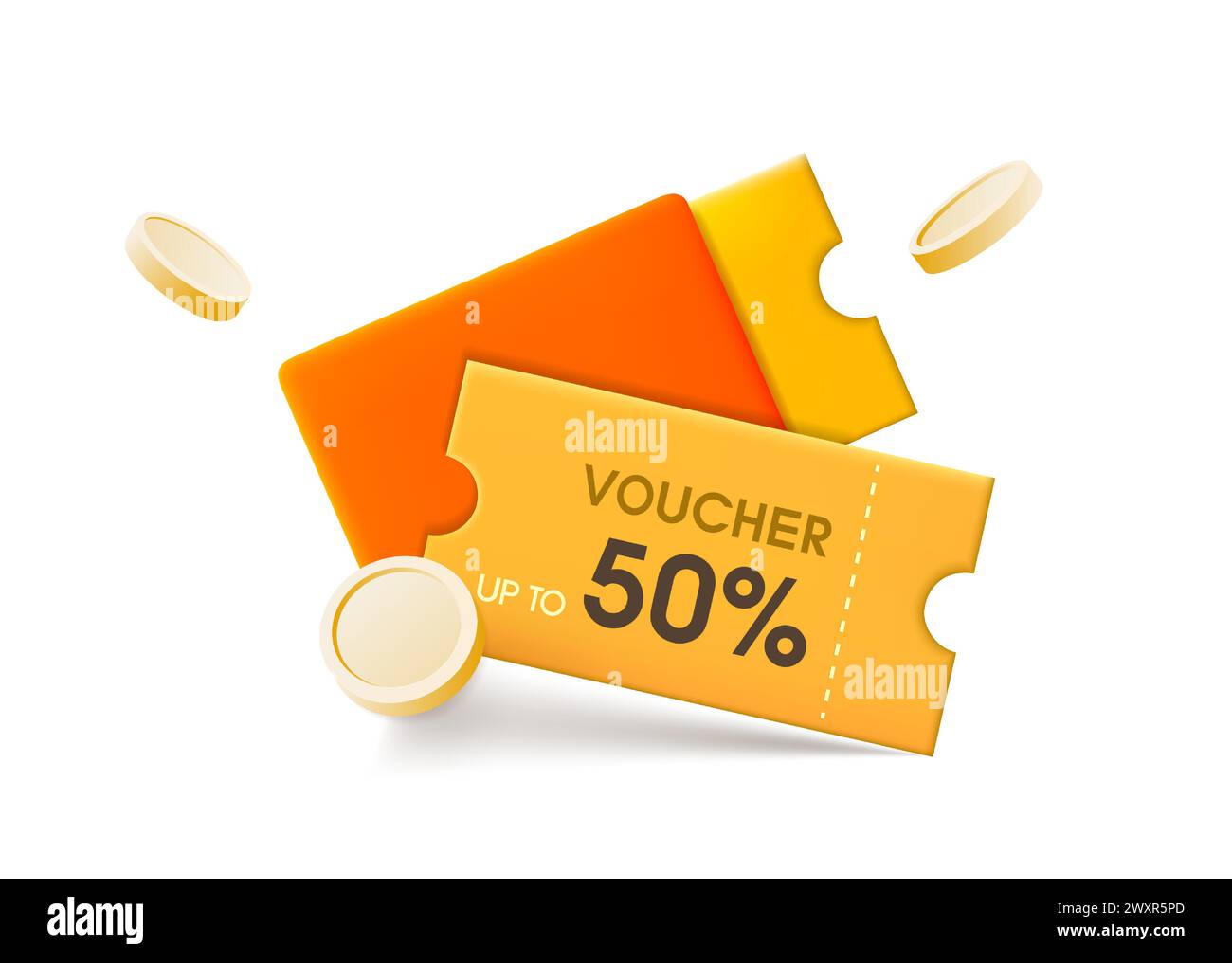 Bonus 50 coupon special voucher hi-res stock photography and images - Alamy