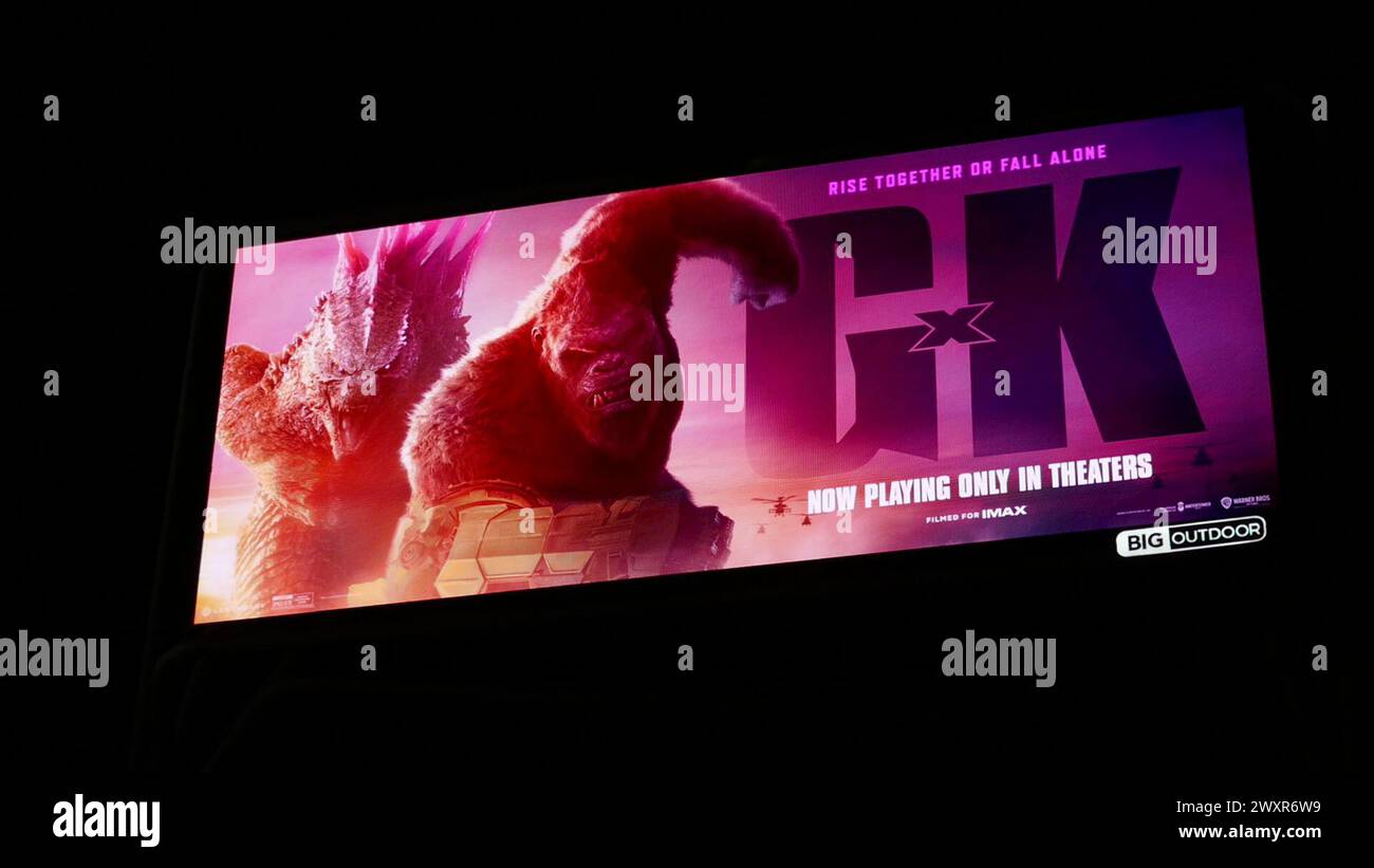 Los Angeles, California, USA 31st March 2024 Godzilla X Kong The New ...