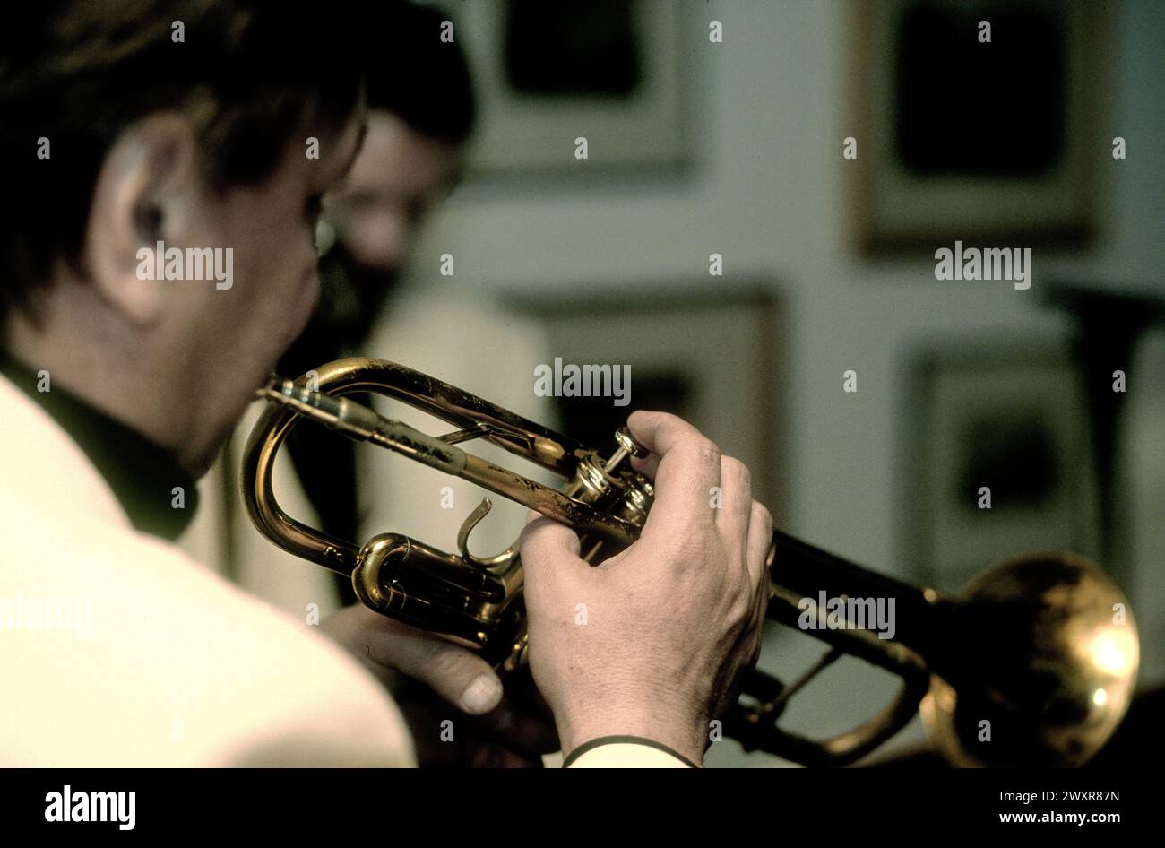 Brass instrument trumpet player hi-res stock photography and images - Alamy