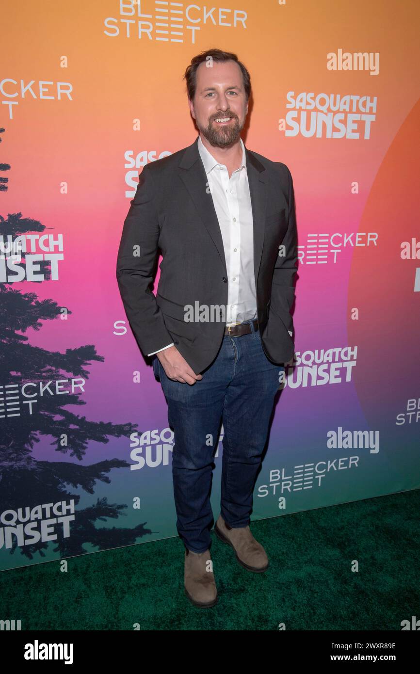 NEW YORK, NEW YORK - APRIL 01: Kent Sanderson attends "Sasquatch Sunset" New York premiere at ...