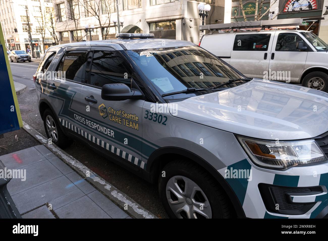Seattle, USA. 31st Mar 2024. Crisis Responce Care Team vehicle on 3rd ...