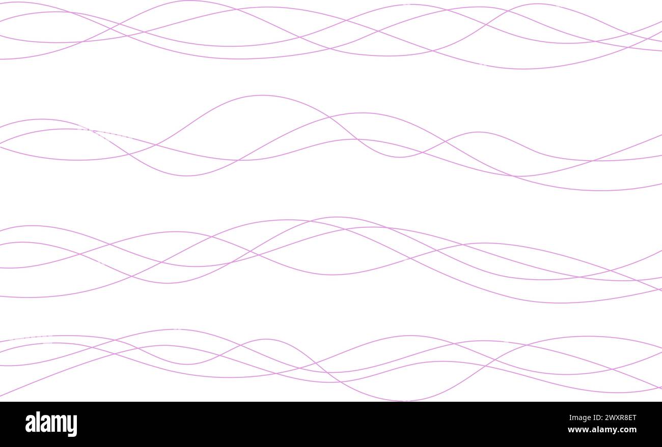 Wavy Pink Lines Abstract Vector Art On White Background Curve Flow Dynamic Design Liquid