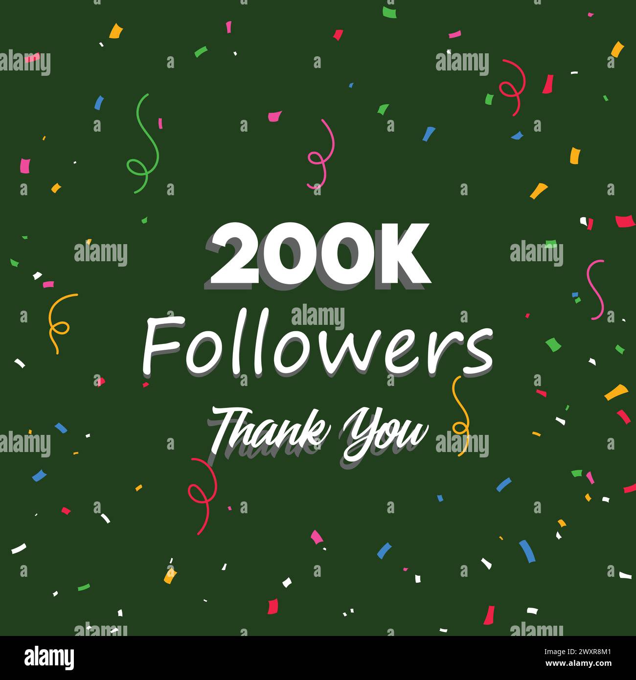 200000 subscribers Stock Vector Images - Alamy