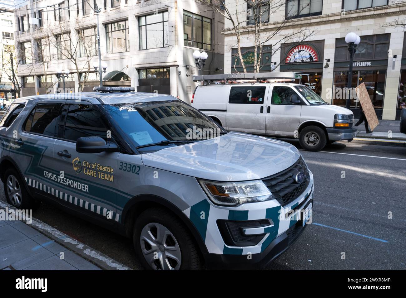 Seattle, USA. 31st Mar 2024. Crisis Responce Care Team vehicle on 3rd ...