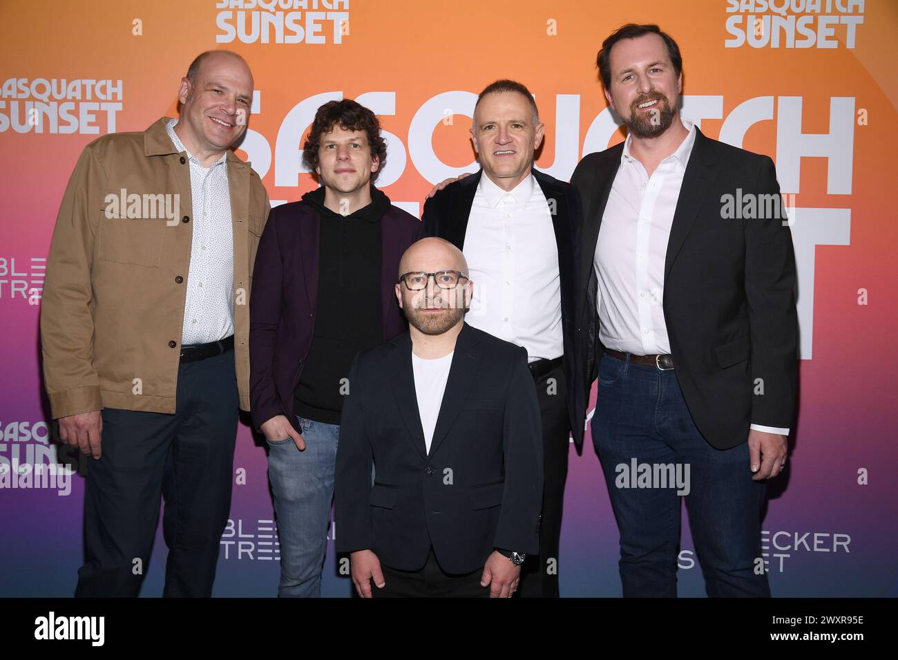 New York, USA. 01st Apr, 2024. (L-R) Nathan Zellner, Jesse Eisenberg ...