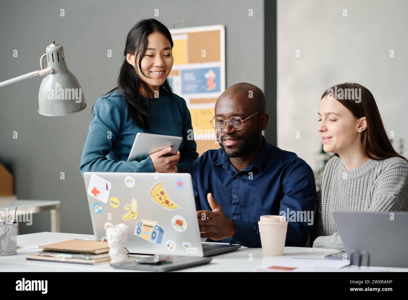 Modern office space millennials hi-res stock photography and images - Alamy