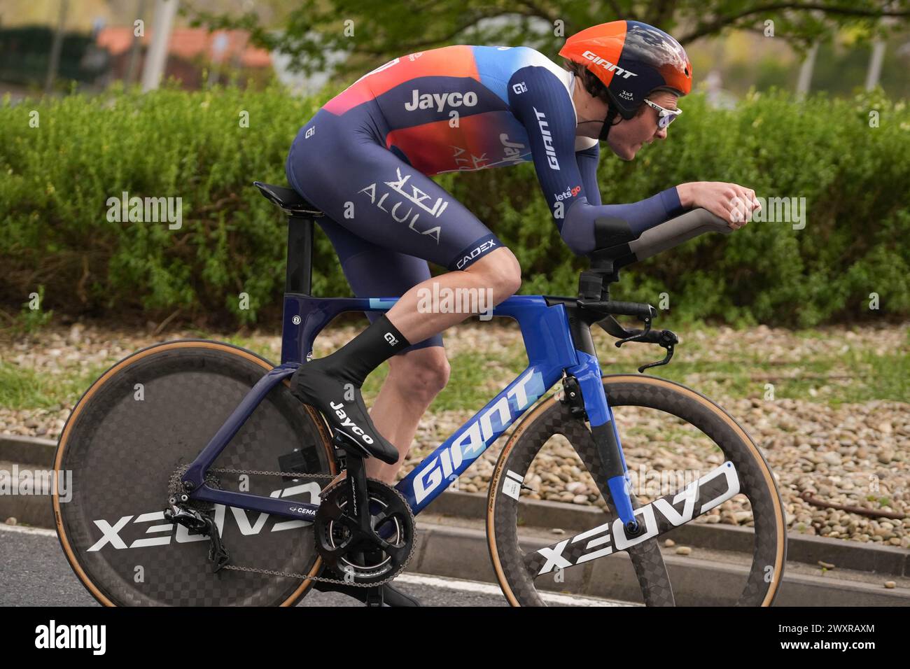 Mauro, SCHMID TEAM JAYCO ALULA during the Itzulia Basque Country 2024, cycling event, stage 1 ...