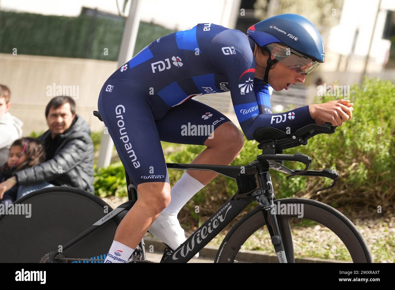 Lorenzo, GERMANI GROUPAMA-FDJ during the Itzulia Basque Country 2024, cycling event, stage 1 ...