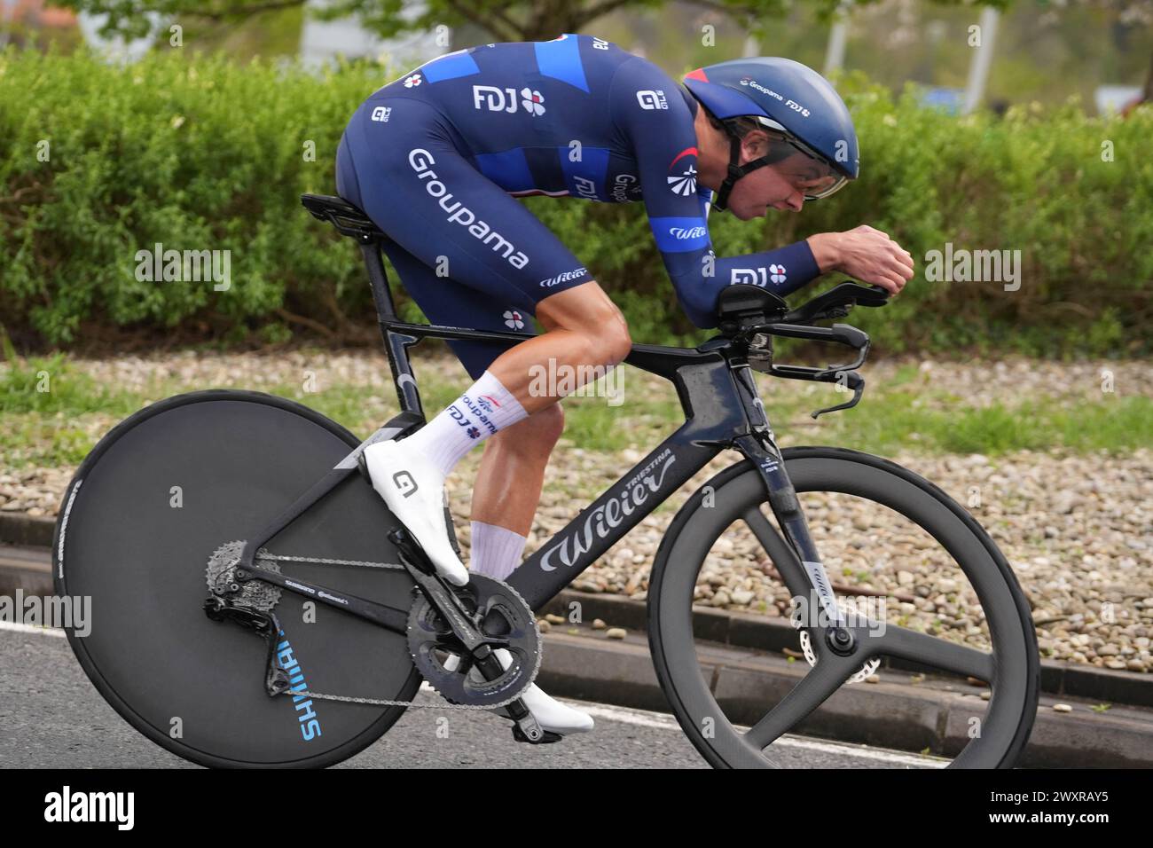 Reuben , THOMPSON GROUPAMA-FDJ during the Itzulia Basque Country 2024, cycling event, stage 1 ...