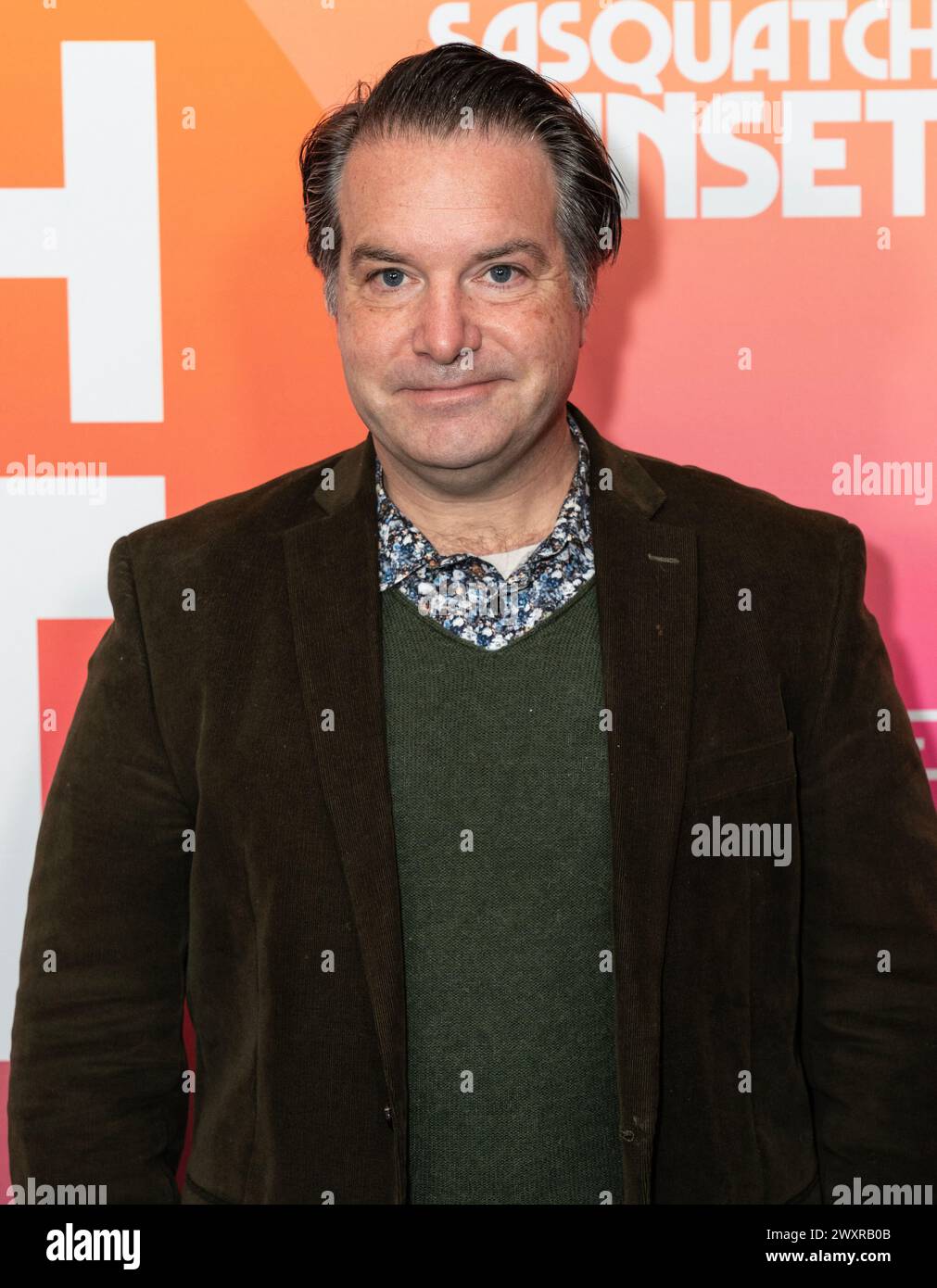 George Rush attends premiere of Sasquatch Sunset at Metrograph in New ...