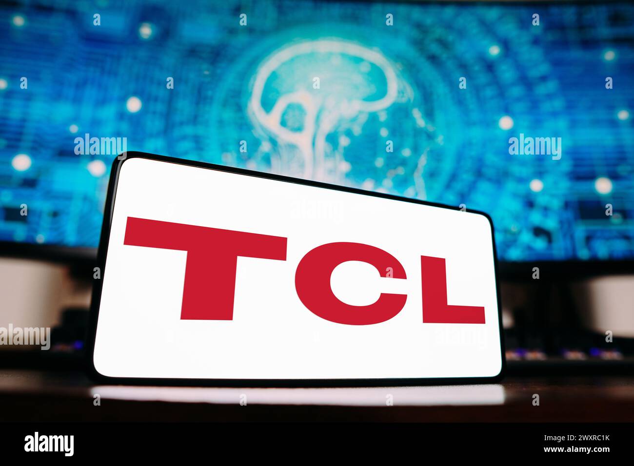 Brazil. 01st Apr, 2024. In this photo illustration, the TCL Corporation ...