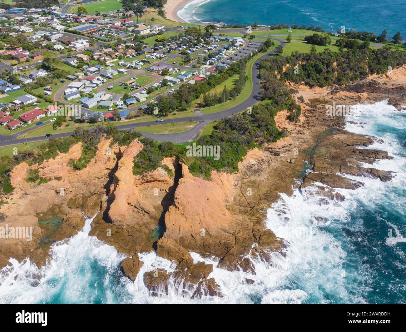 Caravan park aerial hi-res stock photography and images - Alamy