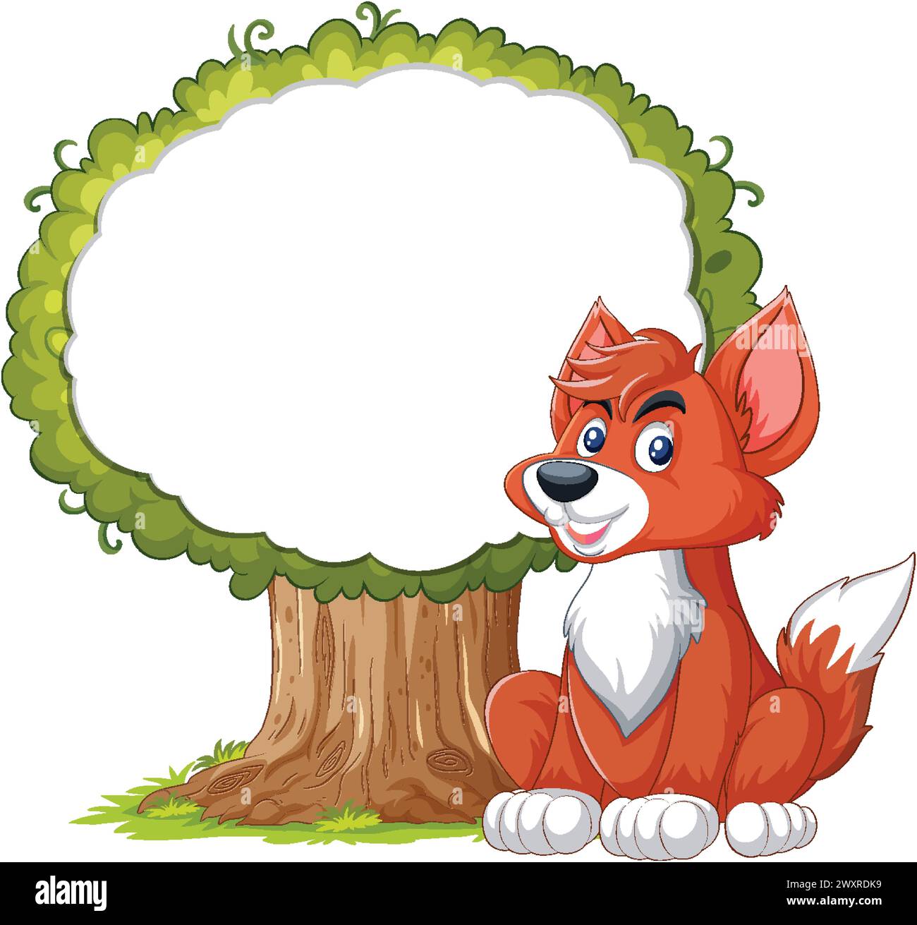 Fox red fox habitat Stock Vector Images - Alamy