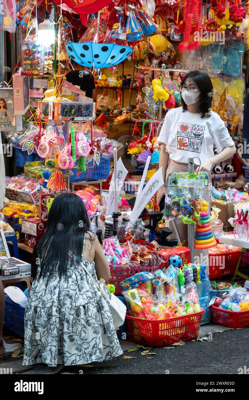 Toy Street in Hanoi's Old Quarter, Vietnam Stock Photo - Alamy