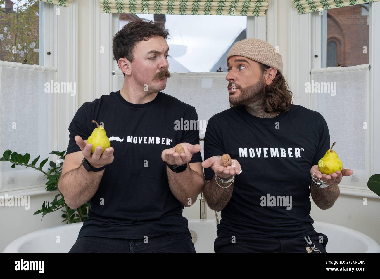 EDITORIAL USE ONLY Sam Cornforth and Pete Wicks partner with men's ...