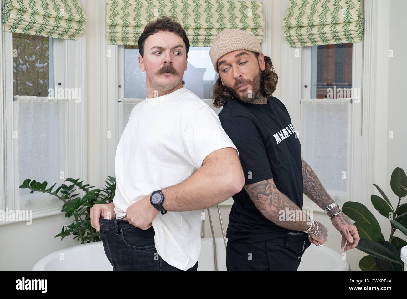 EDITORIAL USE ONLY Sam Cornforth and Pete Wicks partner with men's ...