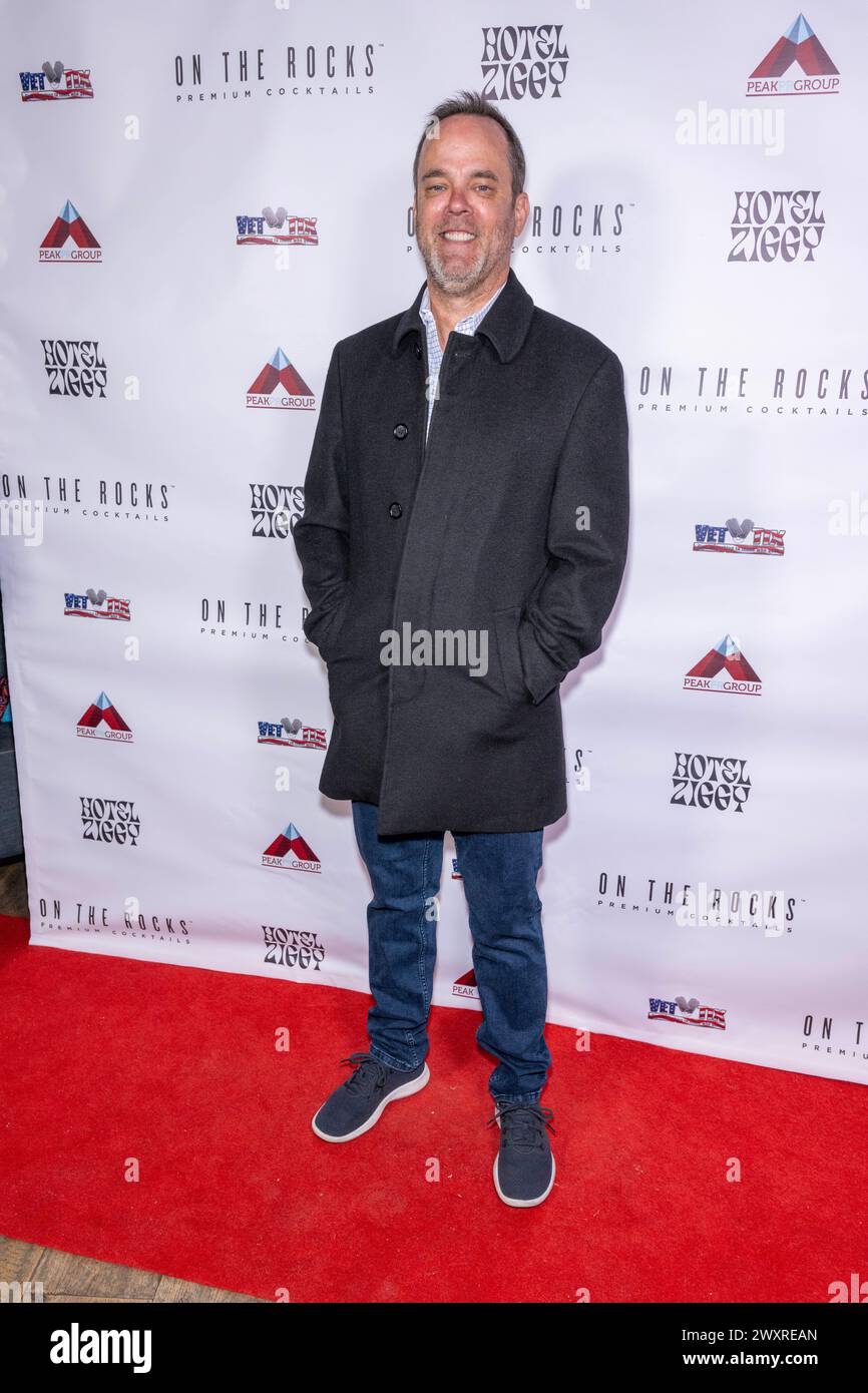 Los Angeles, USA. 01st Apr, 2024. Comedian Greg Baldwin attends Christine Peake's "Cheeky Peakey ...