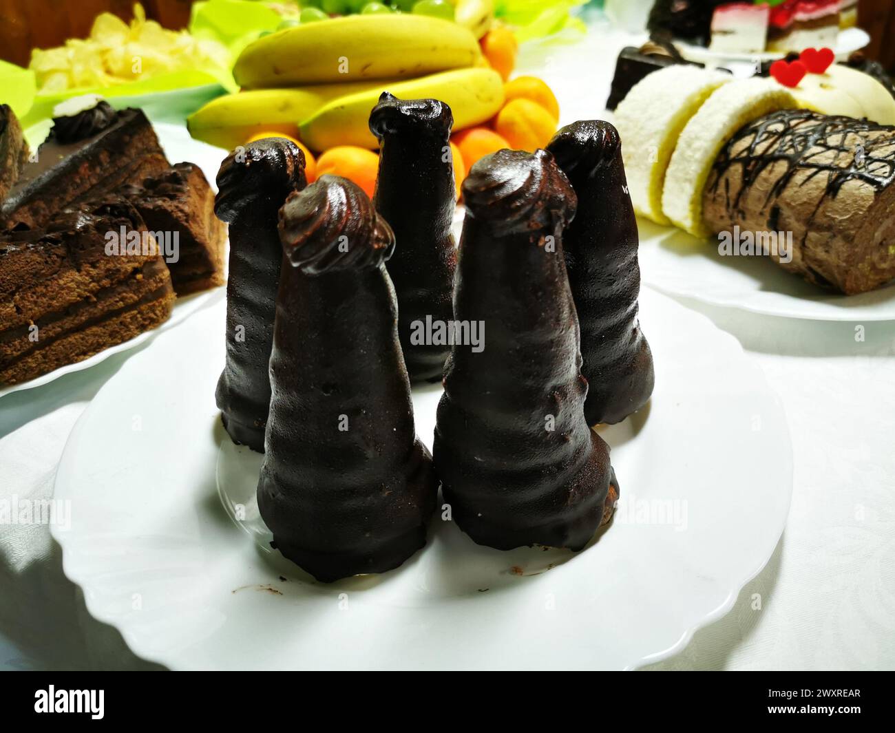 sweet czech desserts as very nice food background Stock Photo - Alamy