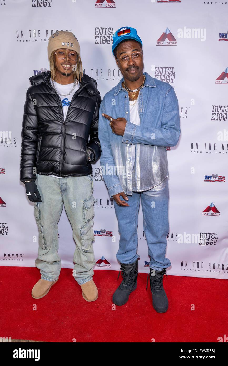 Los Angeles, USA. 01st Apr, 2024. Comedian Willie Macc with son Malcolm ...