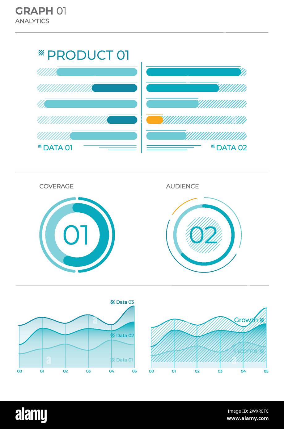 Project business analysis charts in color. Finance Charts Stock Vector ...