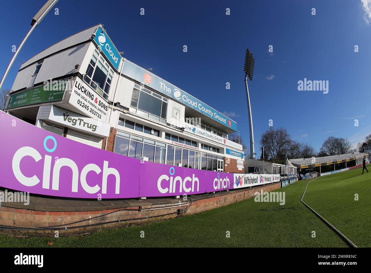General view of the pavilion during Essex CCC vs Middlesex CCC ...