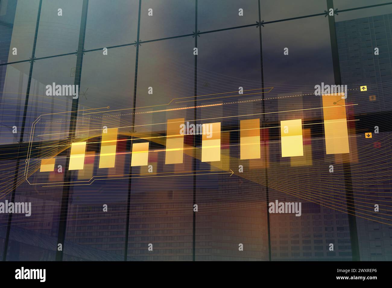 Project elements commercial charts. Modern visual bitmap illustration ...