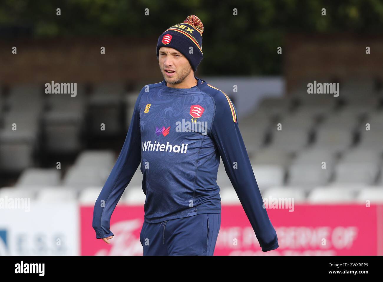 Aaron Beard of Essex during Essex CCC vs Middlesex CCC, Friendly Match ...