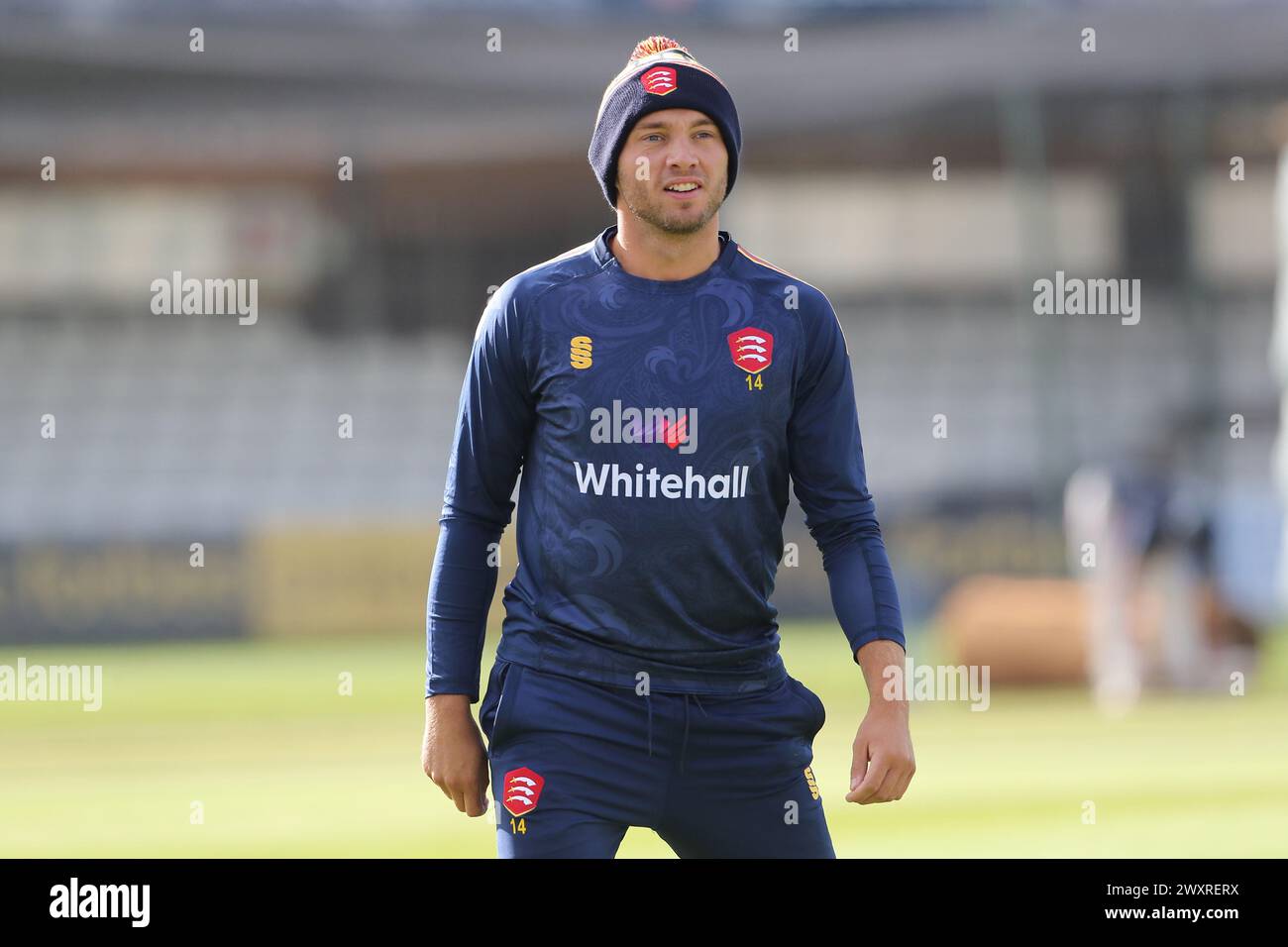 Aaron Beard of Essex during Essex CCC vs Middlesex CCC, Friendly Match ...
