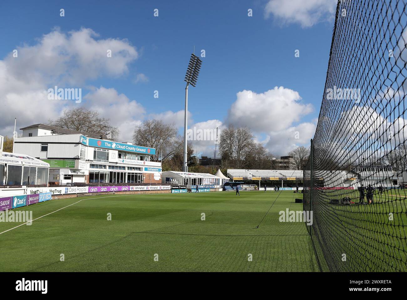 General view of the ground during Essex CCC vs Middlesex CCC, Friendly ...