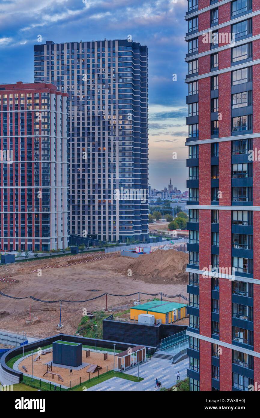 Modern apartment building, Moscow, Russia Stock Photo - Alamy