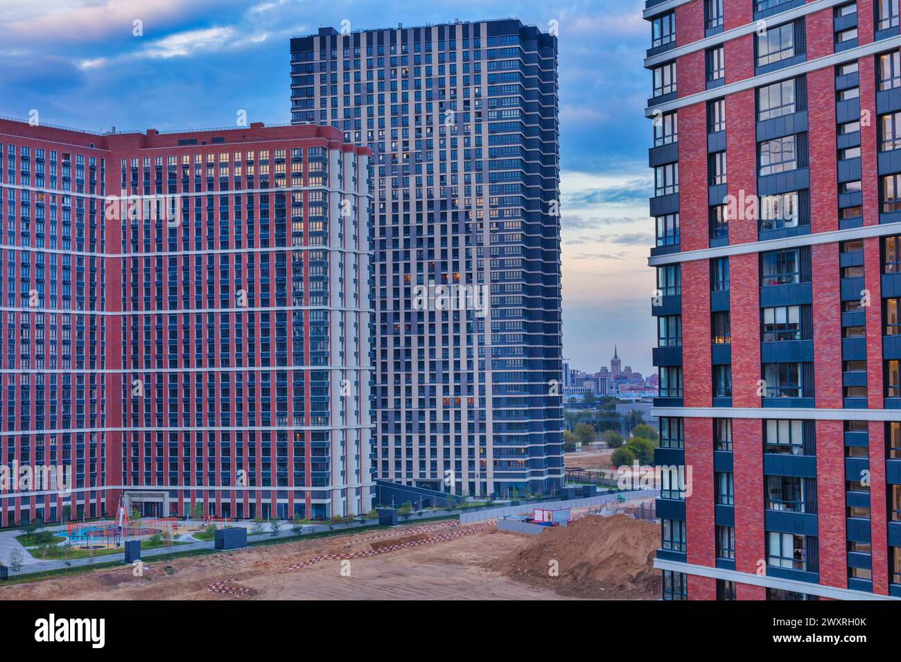 Modern apartment building, Moscow, Russia Stock Photo - Alamy