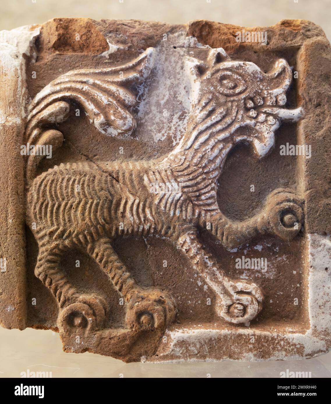 Pardus, ceramic tile, 16th century, Museum of Moscow, Moscow, Russia ...