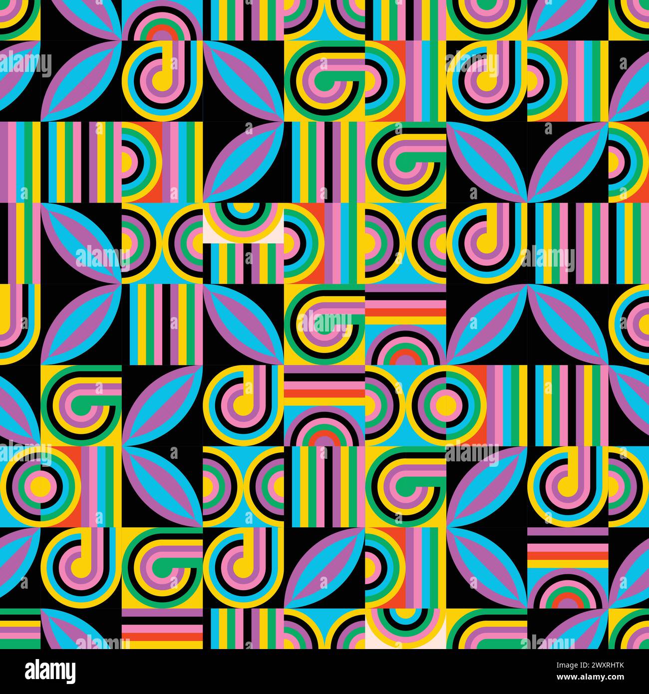 Beautiful geometric seamless looping pattern hi-res stock photography ...