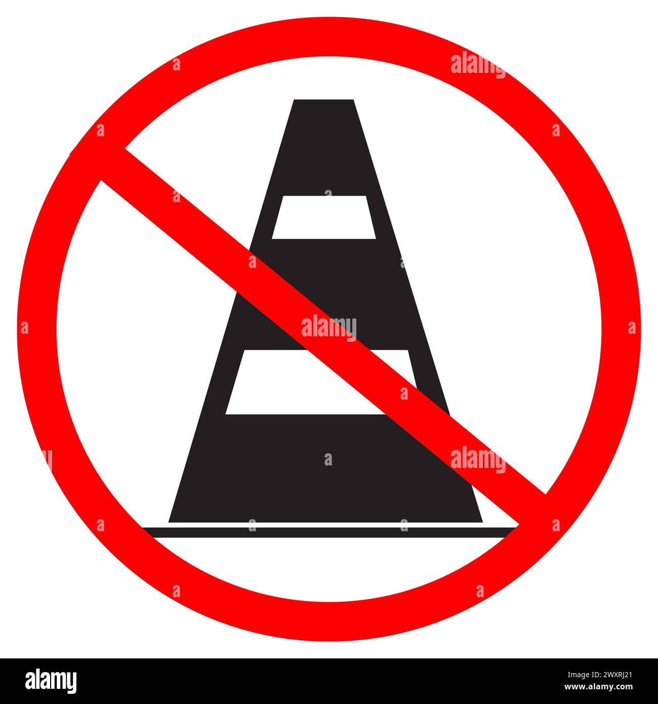 Barrier precaution road Cut Out Stock Images & Pictures - Alamy