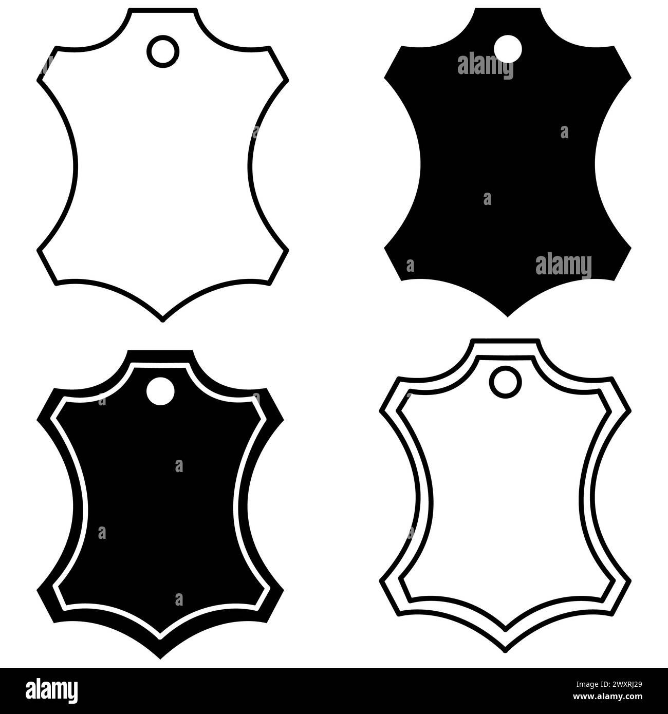 Label of genuine leather icon. Leather Outline sign. Fashion Element ...