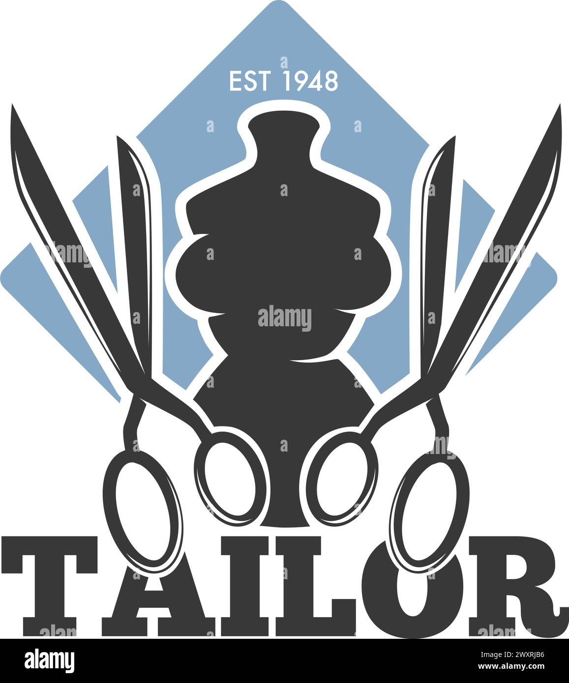 Vintage Scissors Tailor Logo vector Stock Vector Image & Art - Alamy
