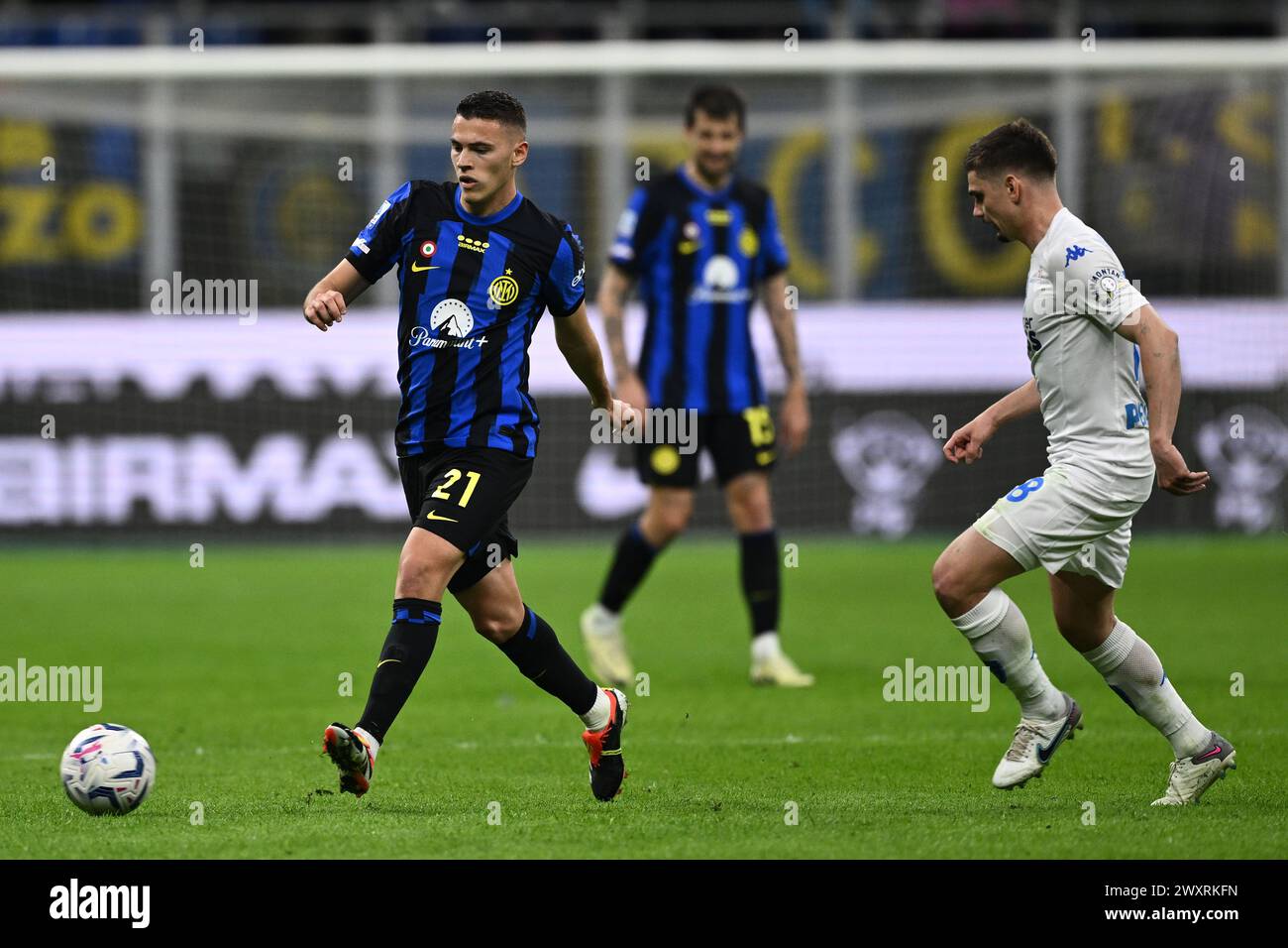 Kristjan Asllani (Inter)Razvan Marin (Empoli) during the Italian Serie ...