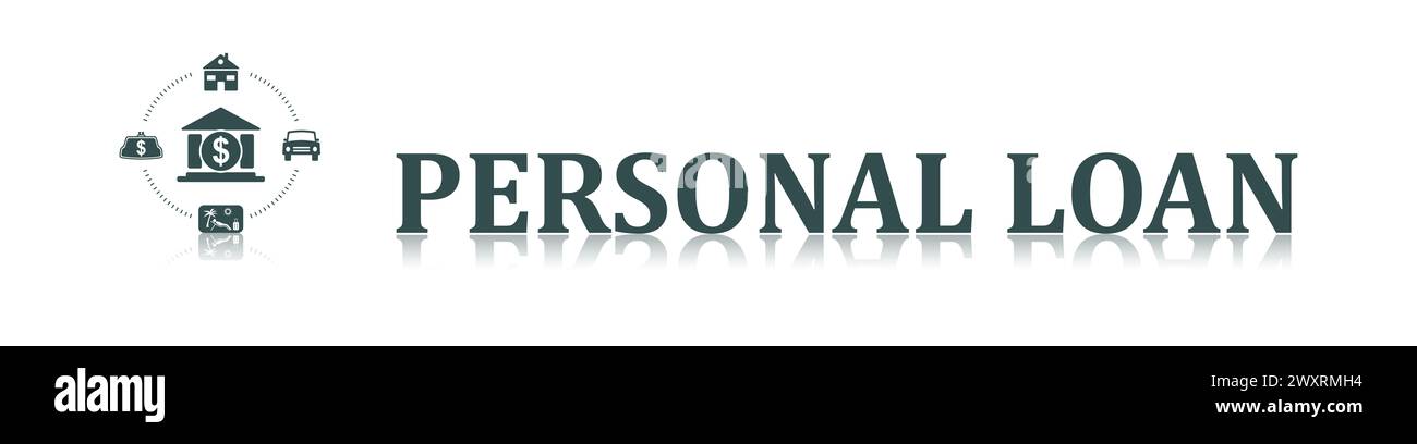 Illustration of a personal loan concept Stock Photo - Alamy