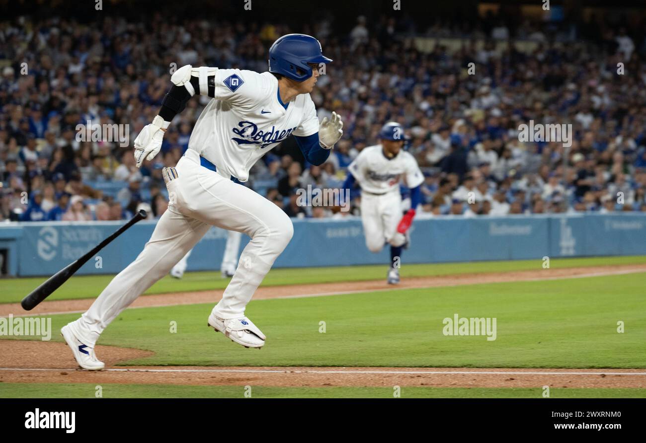 Los Angeles, California, USA. 1st Apr, 2024. SHOHEI OHTANI of the Los ...