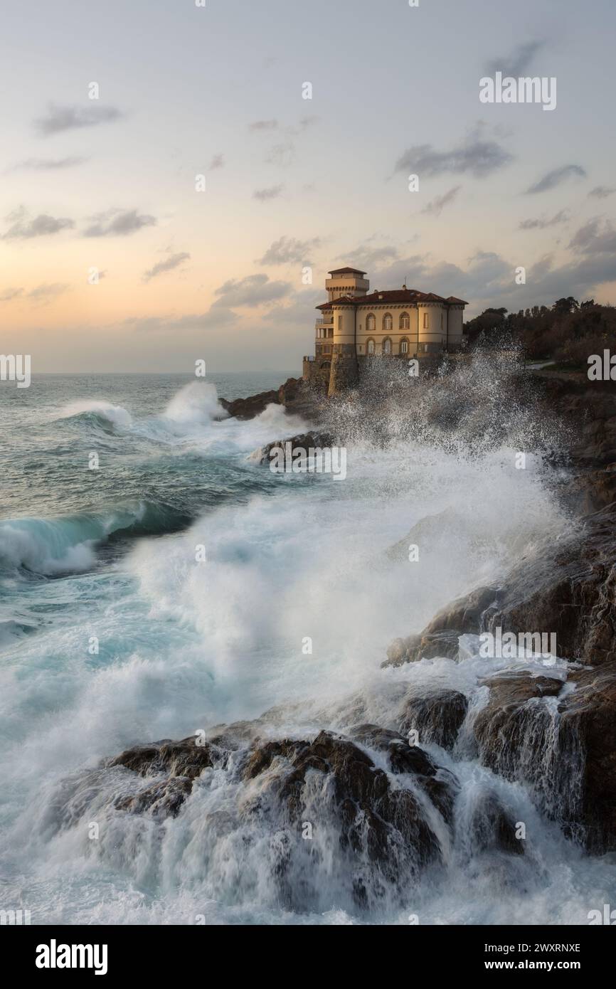 The power and magic of the Tuscan Sea at twilght Stock Photo - Alamy