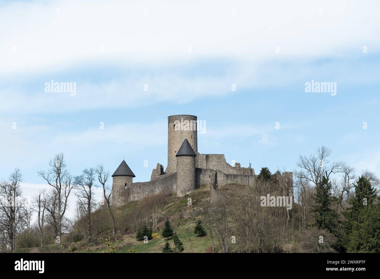 SYMBOL - 31 March 2024, Rhineland-Palatinate, Nürburg: The Nürburg, the ...