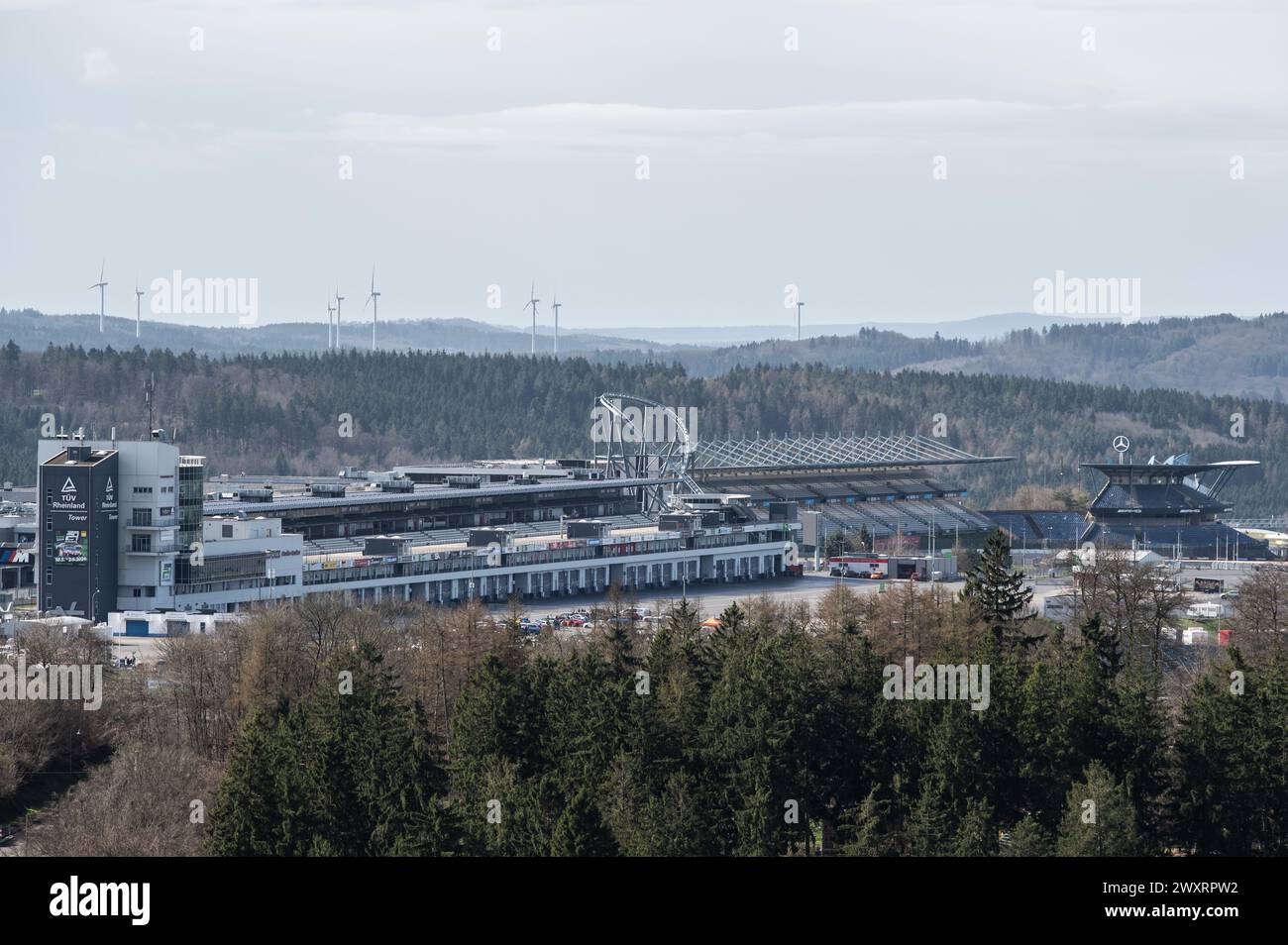 SYMBOL - 31 March 2024, Rhineland-Palatinate, Nürburg: Overview of the ...